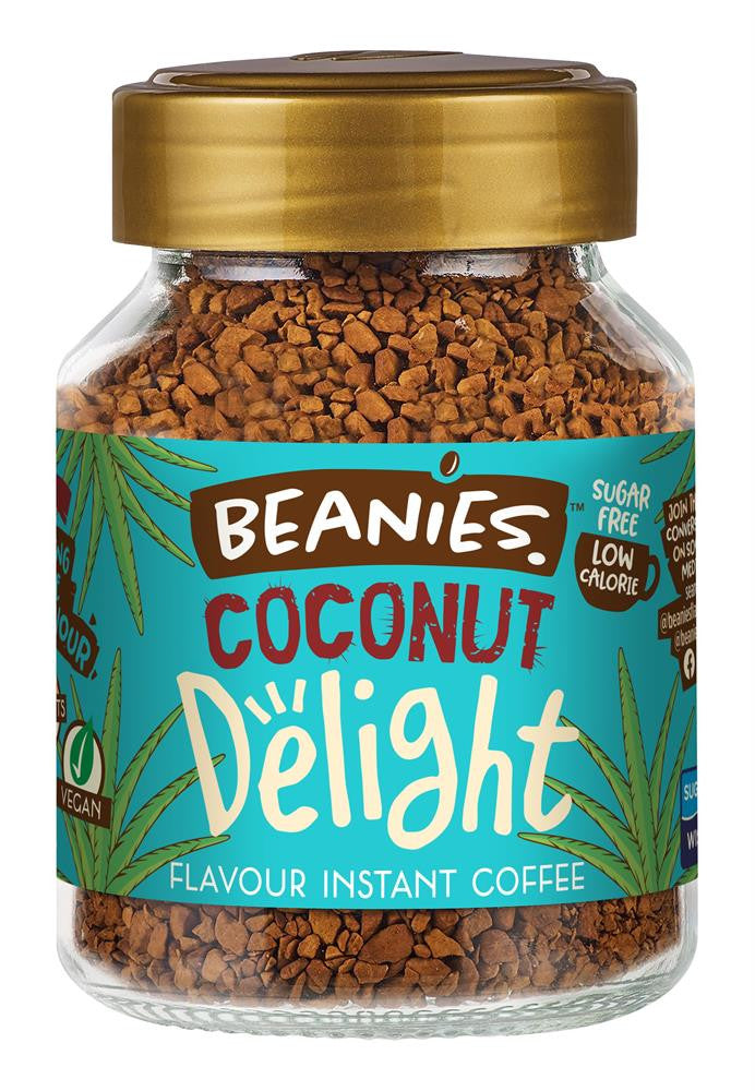 Beanies Coffee Coconut Delight Flavour Instant Coffee - 50g | Vitamin ...