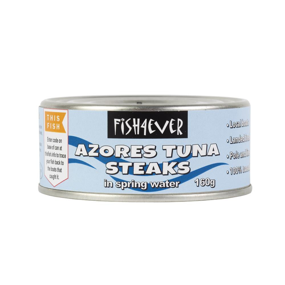 Fish 4 Ever Skipjack Tuna Steaks in Spring Water - 160g | Vitamin Planet