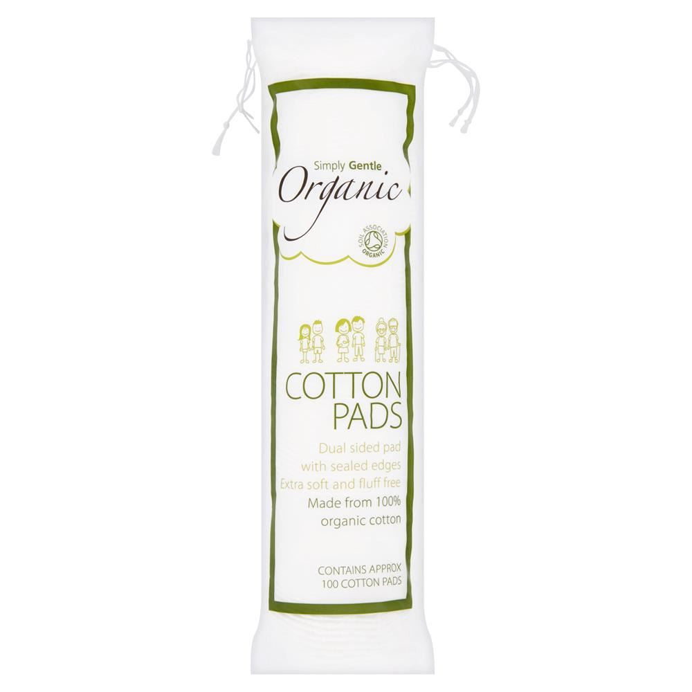 Simply Gentle Organic Cotton Cosmetic Pads - 100 Pads | Vitamin Planet
