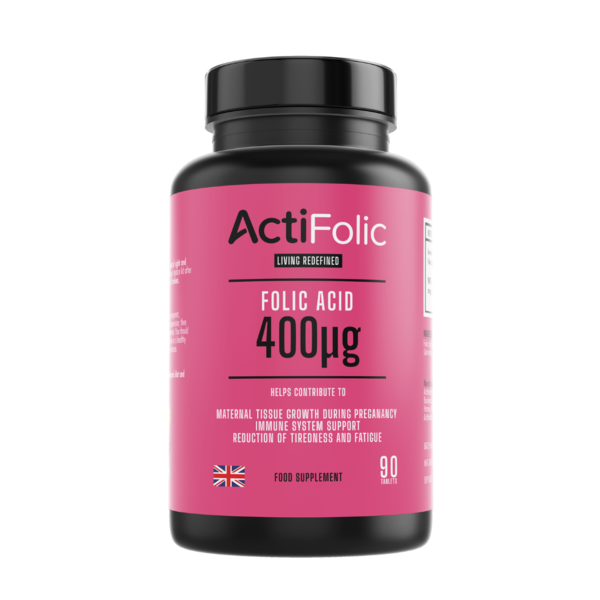 ActiHealth Folic Acid 400 mcg - 90 Tablets | Vitamin Planet